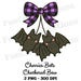 Cherries Bats Checkered Bow PNG, Halloween Cherry PNG, Halloween Bat ...