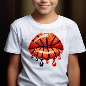 Dripping Lips With Basketball Texture PNG, Basketball Lips Clipart ...