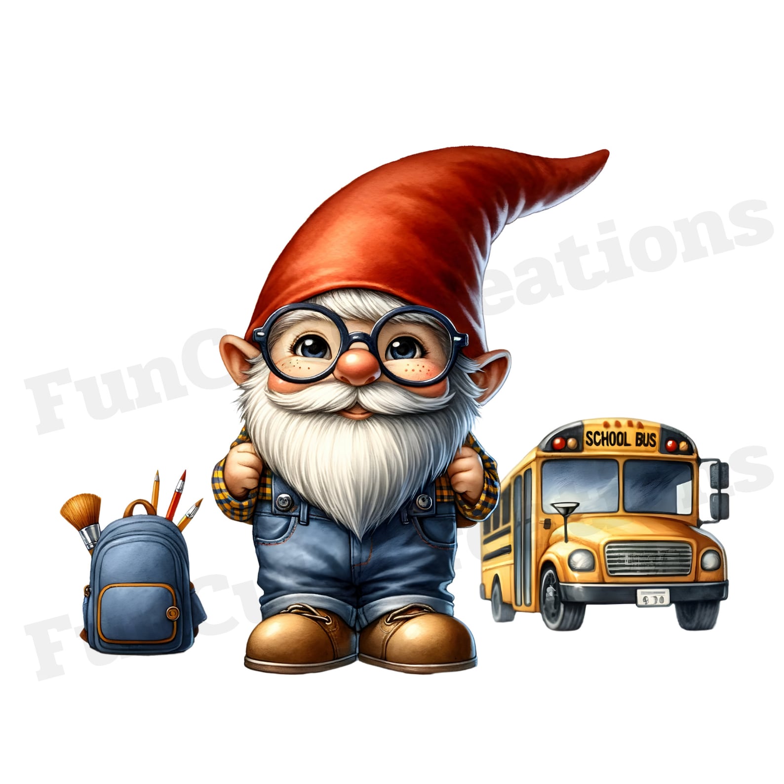 Back to School Gnome Clipart, Back to School Clipart, School Gnome ...