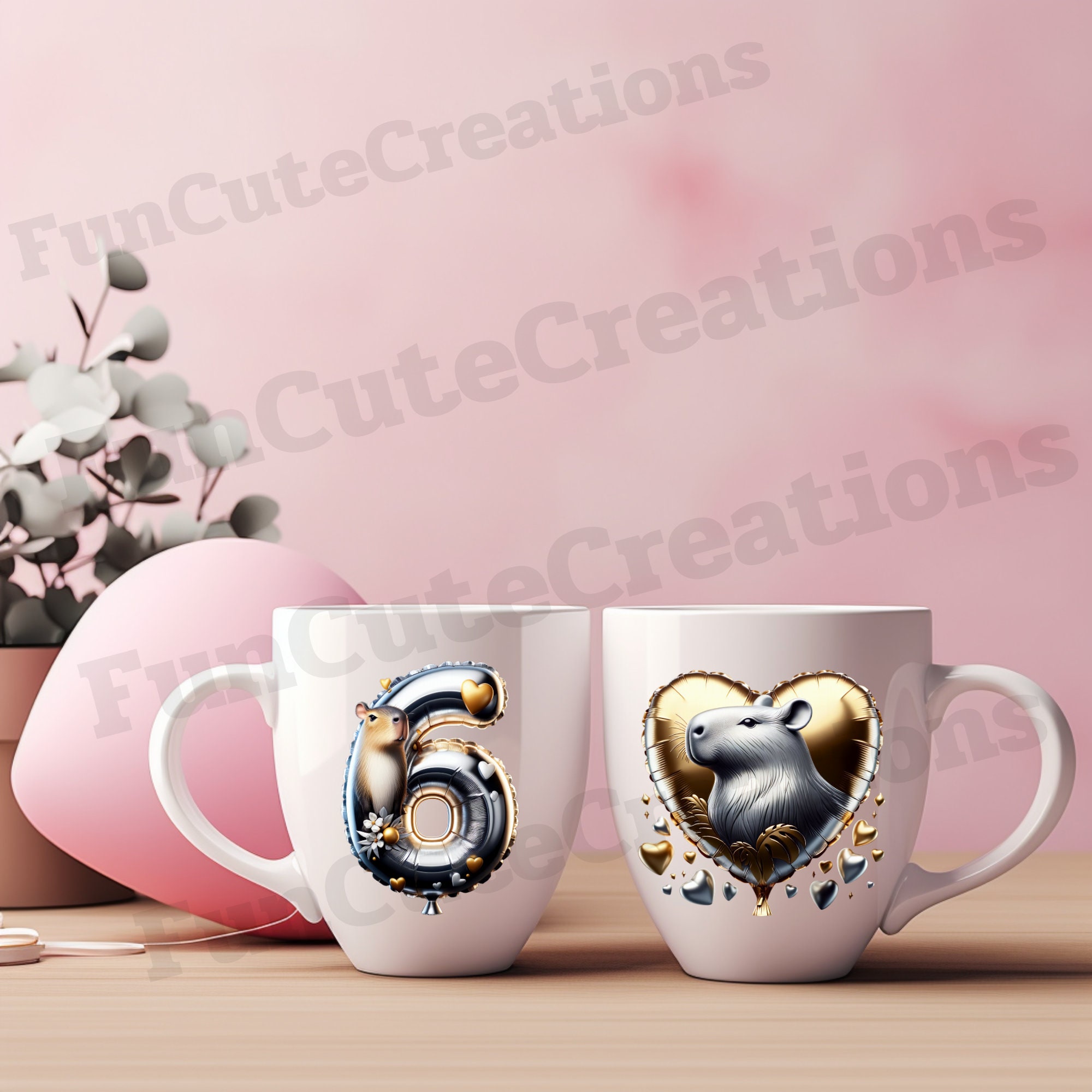 Capybara Foil Balloons, Capybara Balloon Clipart, Capybara Balloon ...