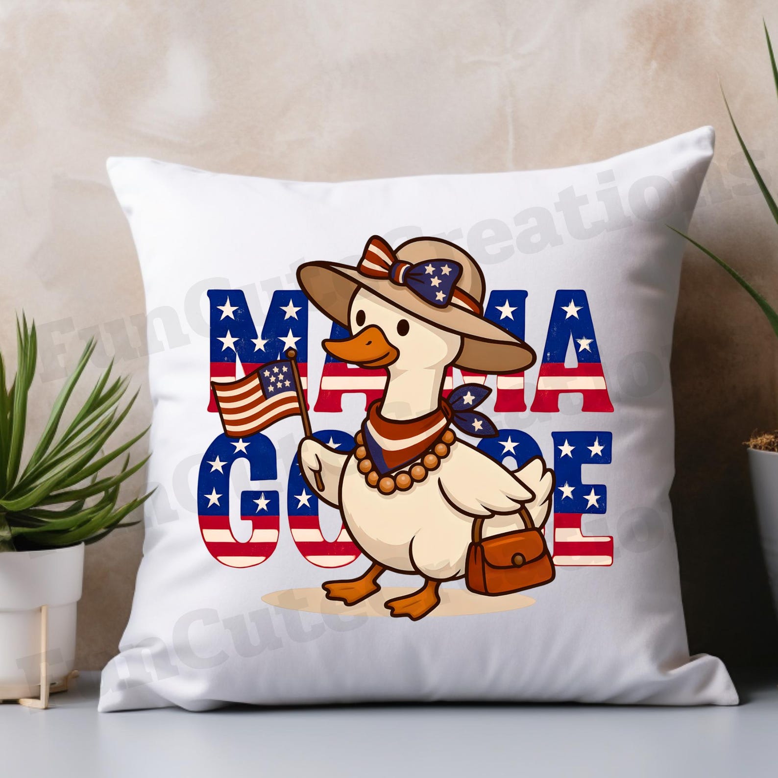 4th of July Mama Goose PNG, Patriotic Goose PNG, Funny Goose PNG, Girly ...