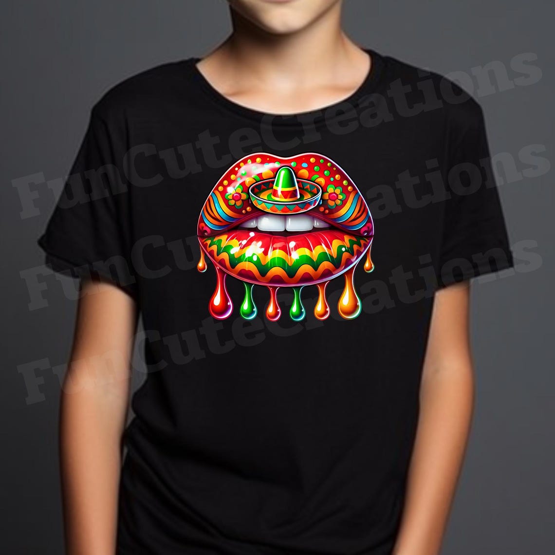 Cinco De Mayo Dripping Lips PNG, Fiesta Lips PNG, Mexican Lips PNG ...