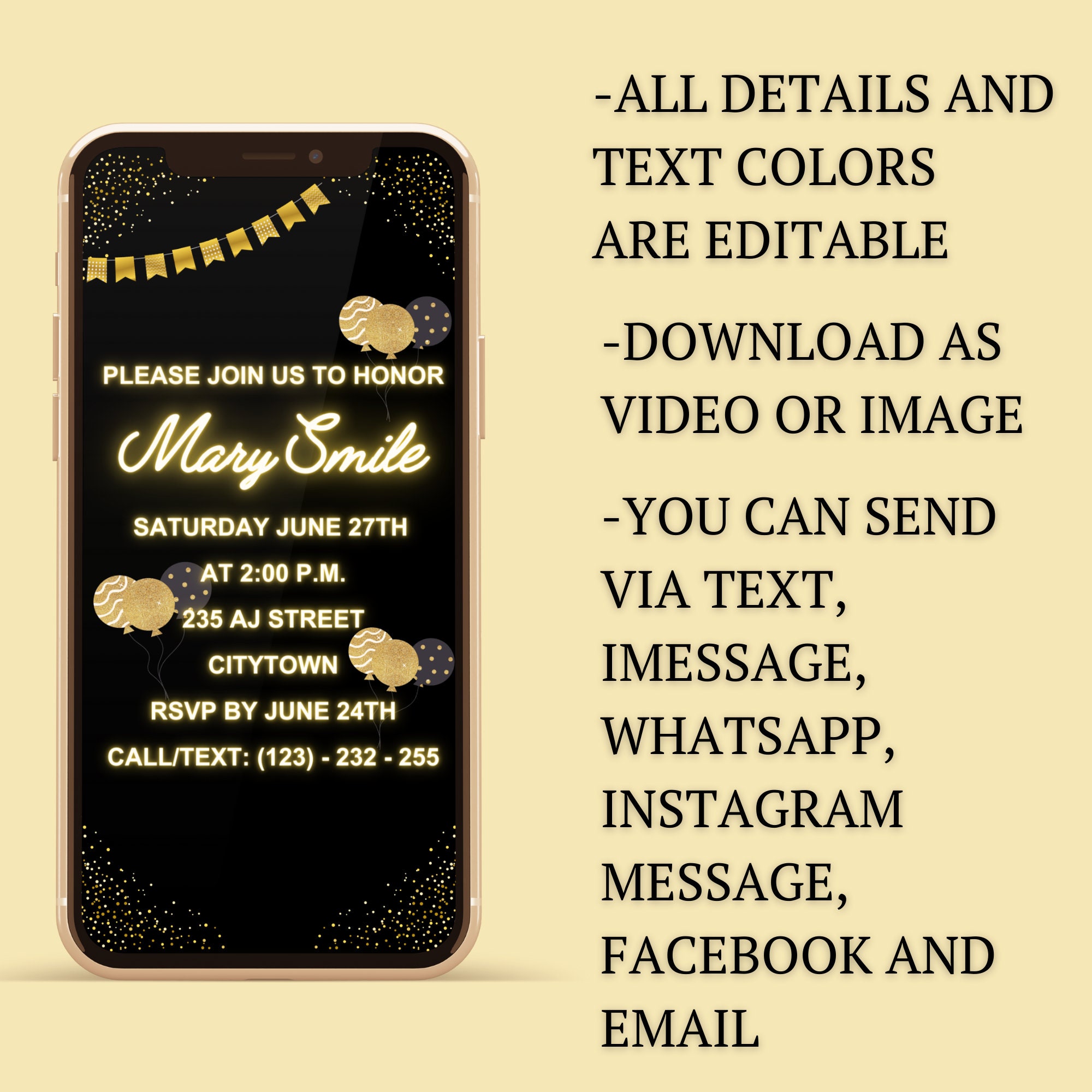 Animated Retirement Party Invitation, Digital Video Retirement Party ...