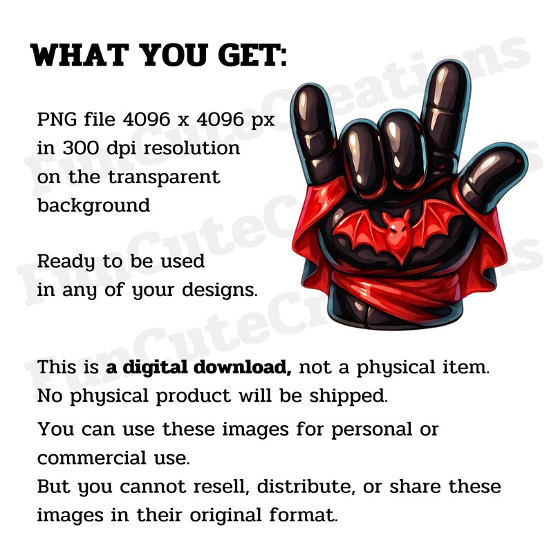 Halloween Bat Hand Glove I Love You ASL PNG, Halloween Sign Language ...