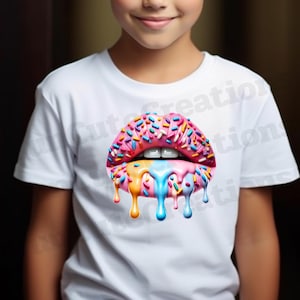 Melting Ice Cream Dripping Lips PNG, Summer Lips Clipart, Ice Cream ...