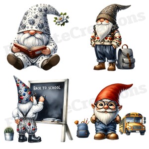Back to School Gnome Clipart, Back to School Clipart, School Gnome ...