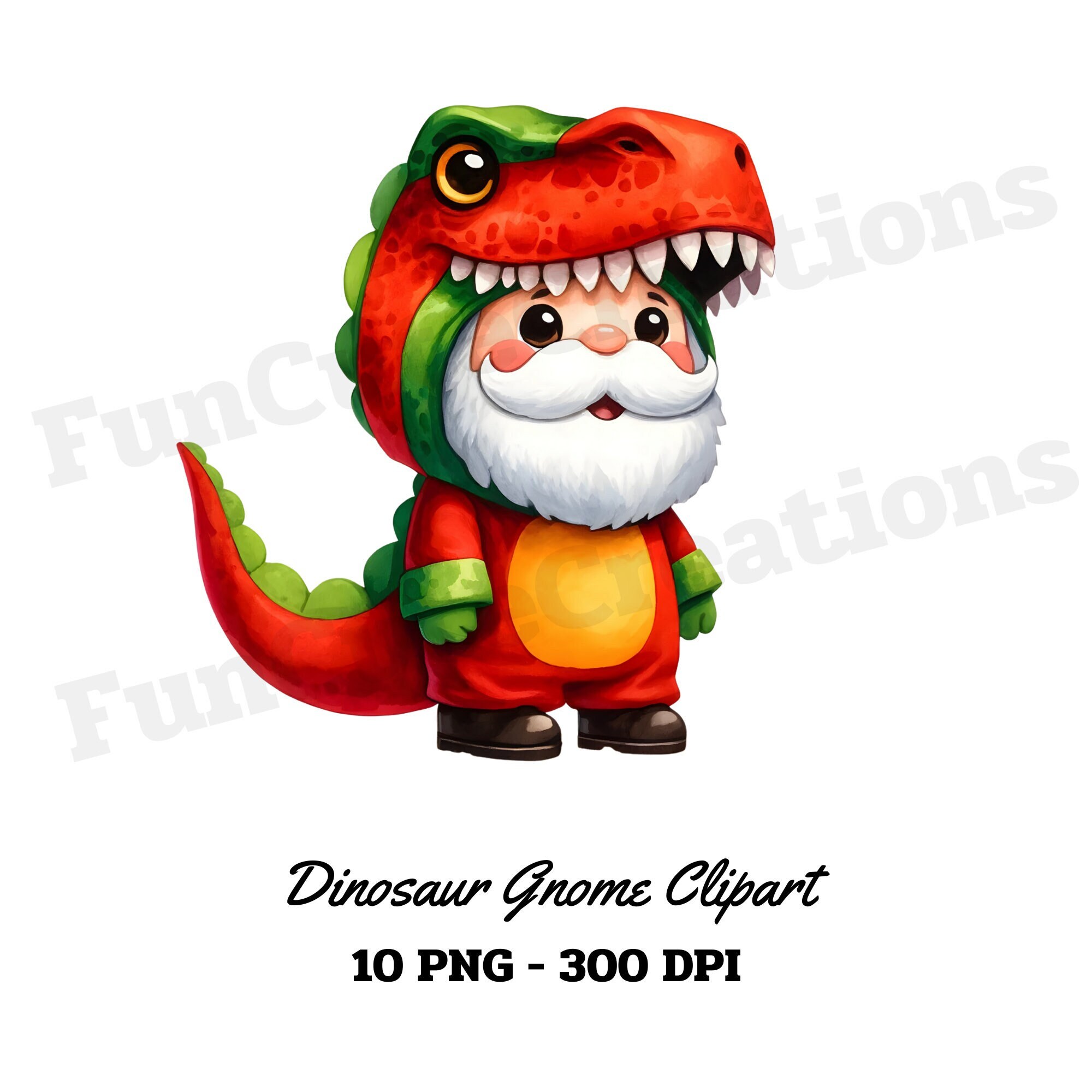 Dinosaur Gnome Clipart, Dinosaur Clipart, Dinosaur Costume Art ...