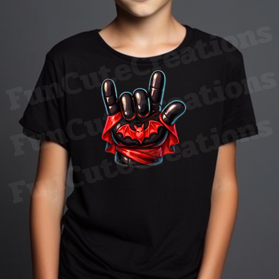 Halloween Bat Hand Glove I Love You ASL PNG, Halloween Sign Language ...