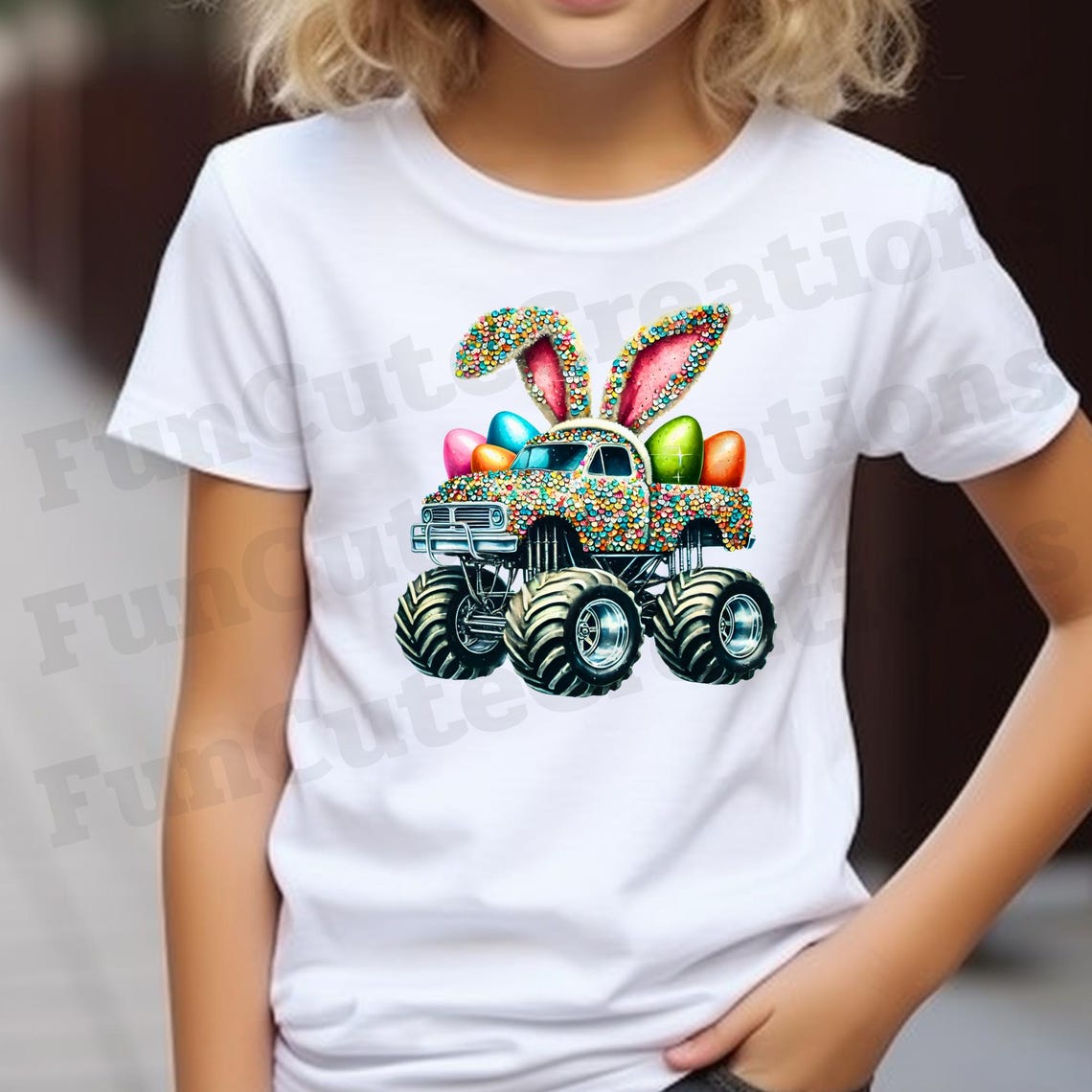 Easter Monster Truck PNG, Egg Crusher Easter, Easter Bunny Truck PNG ...