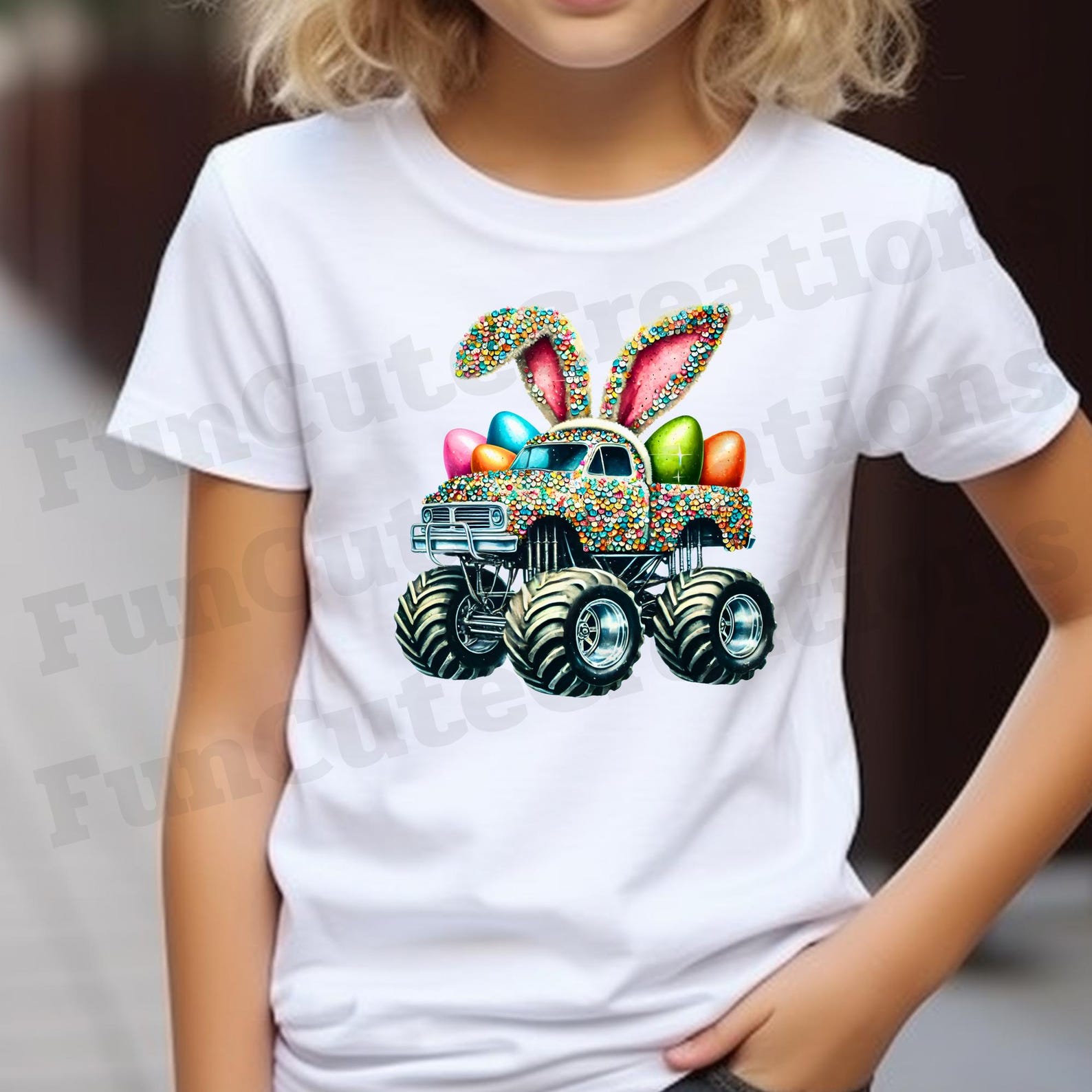 Easter Monster Truck PNG, Egg Crusher Easter, Easter Bunny Truck PNG ...