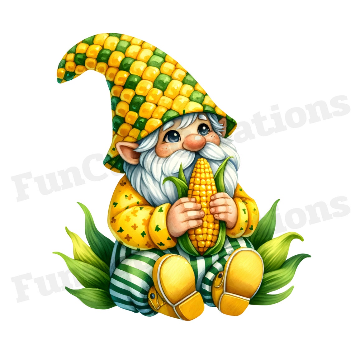 Veggie Gnome Clipart, Vegetable Clipart, Garden Gnome PNG, Vegetable ...