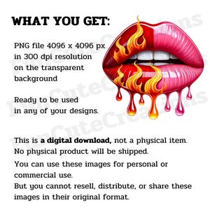 Dripping Lips With Flame PNG, Flame Lips Clipart, Firefighter Tribute ...