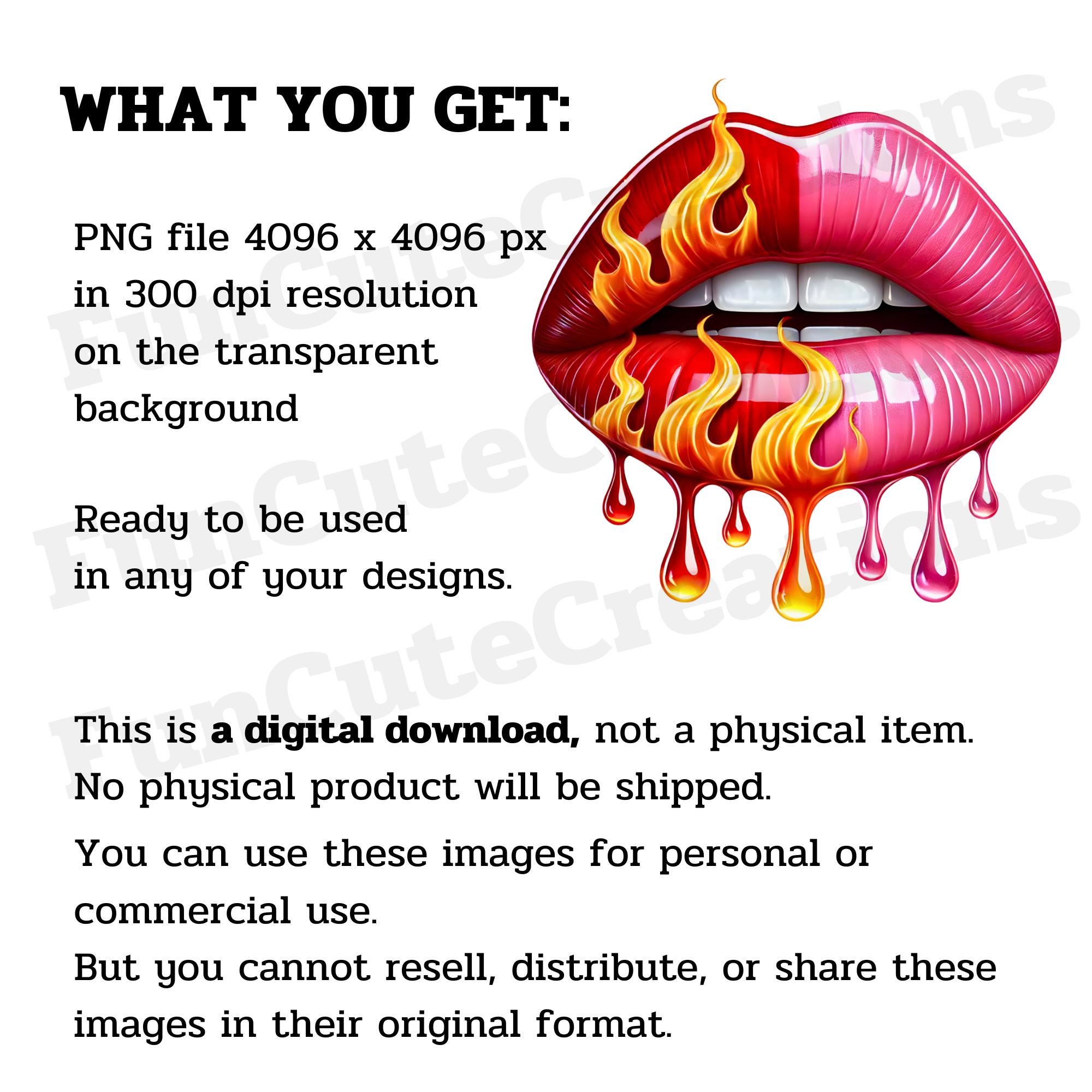 Dripping Lips With Flame PNG, Flame Lips Clipart, Firefighter Tribute ...