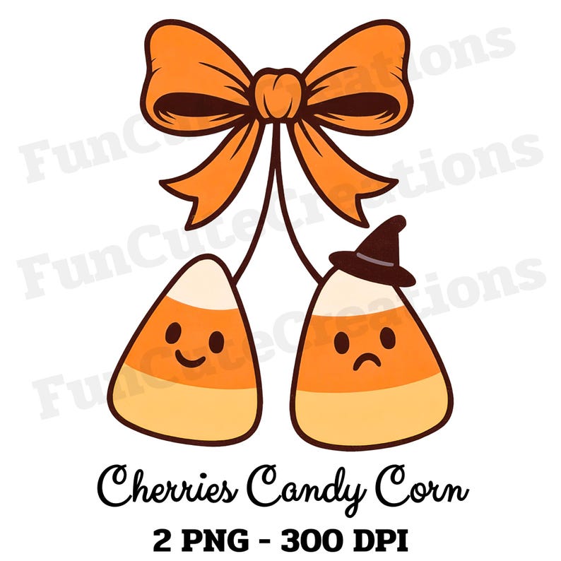 Cherries Candy Corn PNG, Halloween Cherry PNG, Halloween Candy Corn PNG ...
