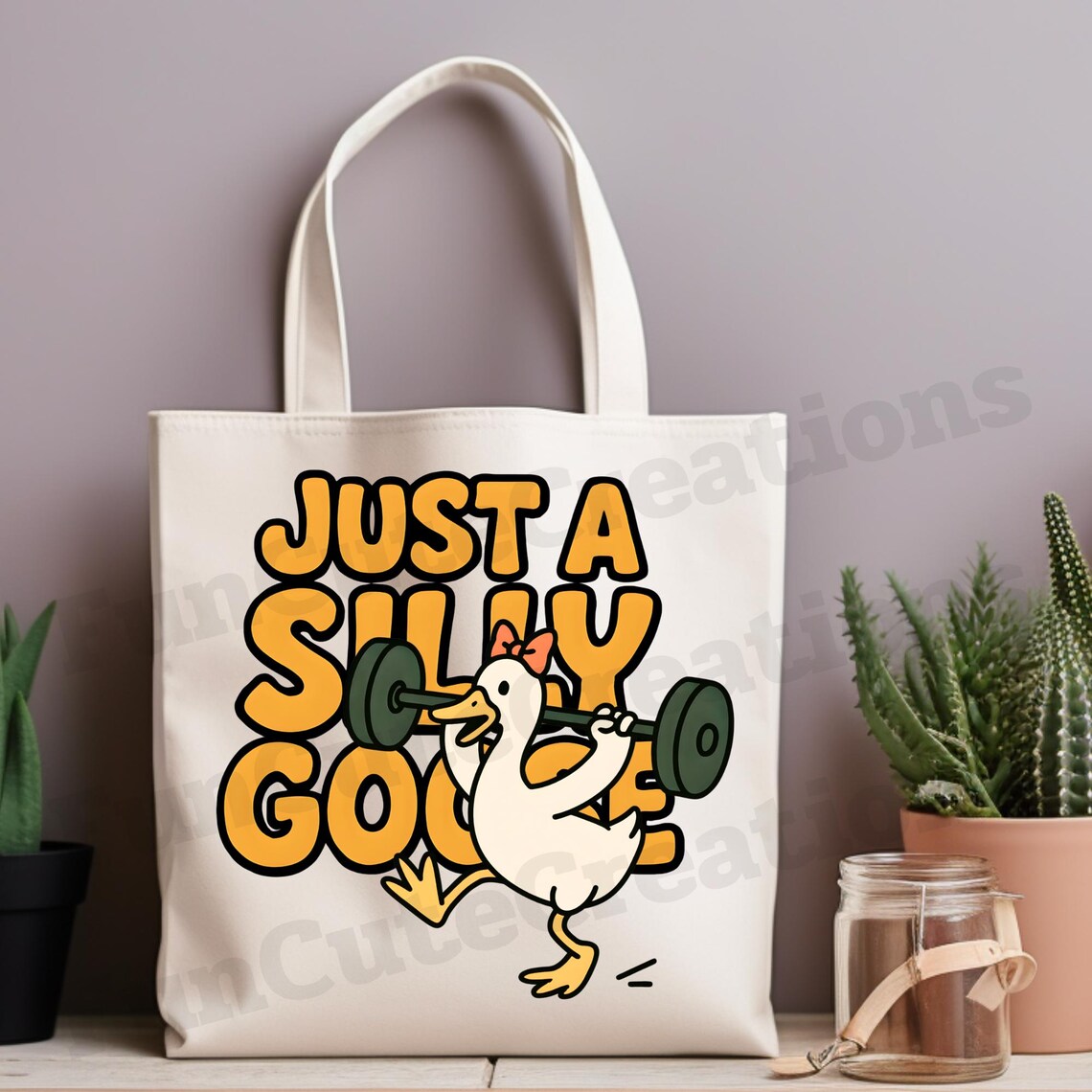 Funny Weightlifting Goose PNG, Silly Goose on the Loose PNG, Just a ...