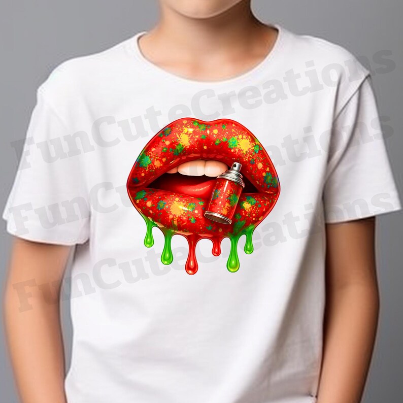 Graffiti Dripping Lips PNG, Urban Lip Art PNG, Spray Paint Lips PNG ...