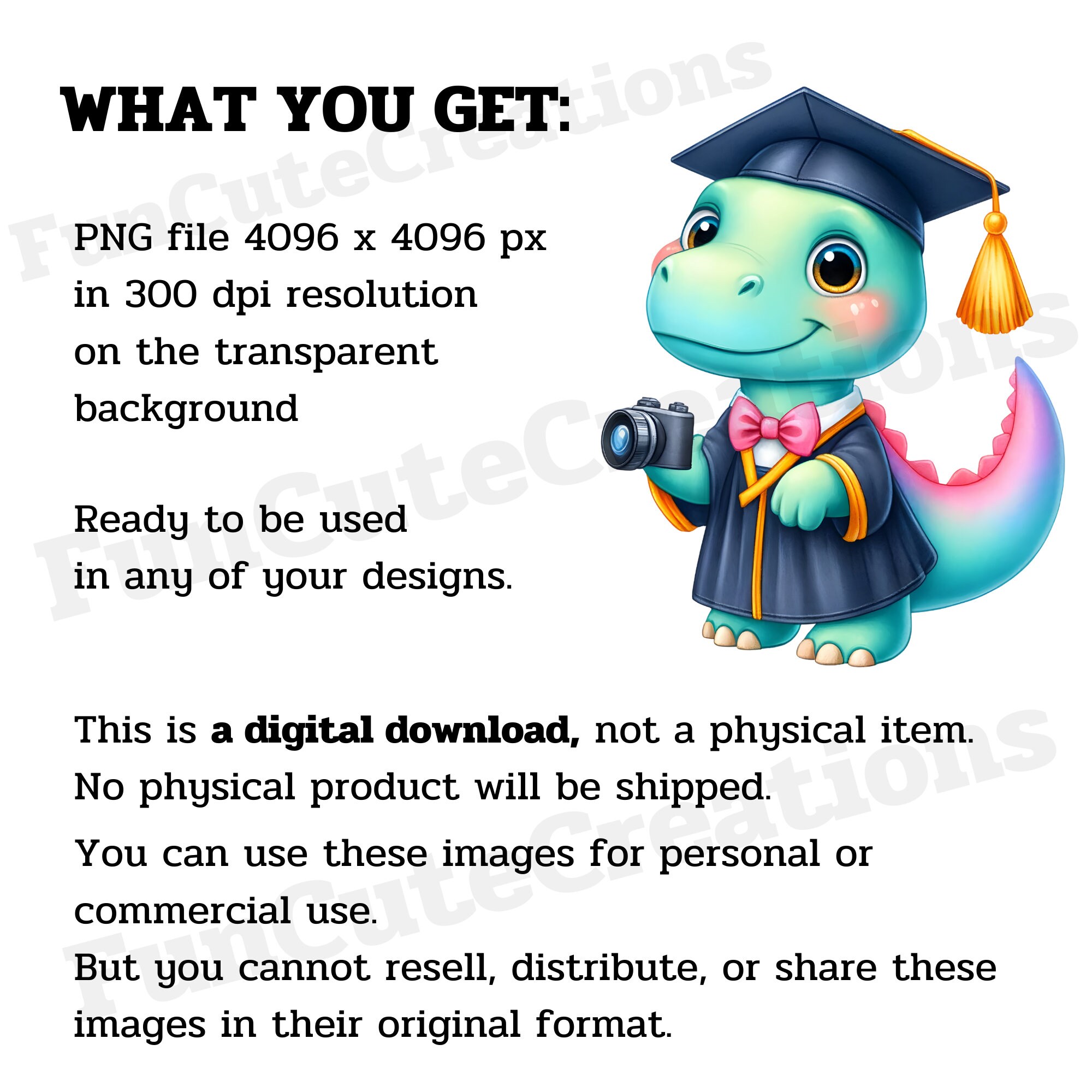 Graduation Dinosaur Clipart, Dinosaur PNG, Diploma Clipart, Dinosaur ...