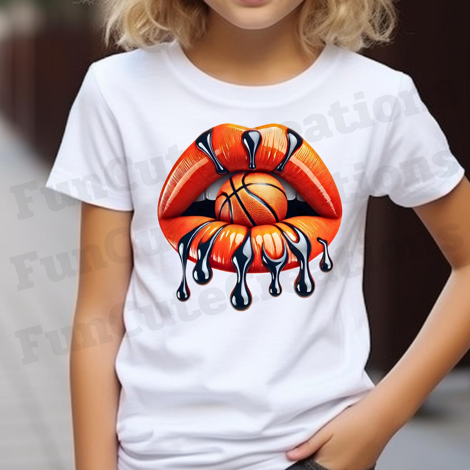 Dripping Lips With Basketball PNG, Basketball Lips Clipart, Sports Lips ...