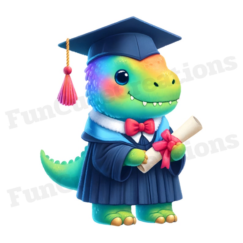 Graduation Dinosaur Clipart, Dinosaur PNG, Diploma Clipart, Dinosaur ...