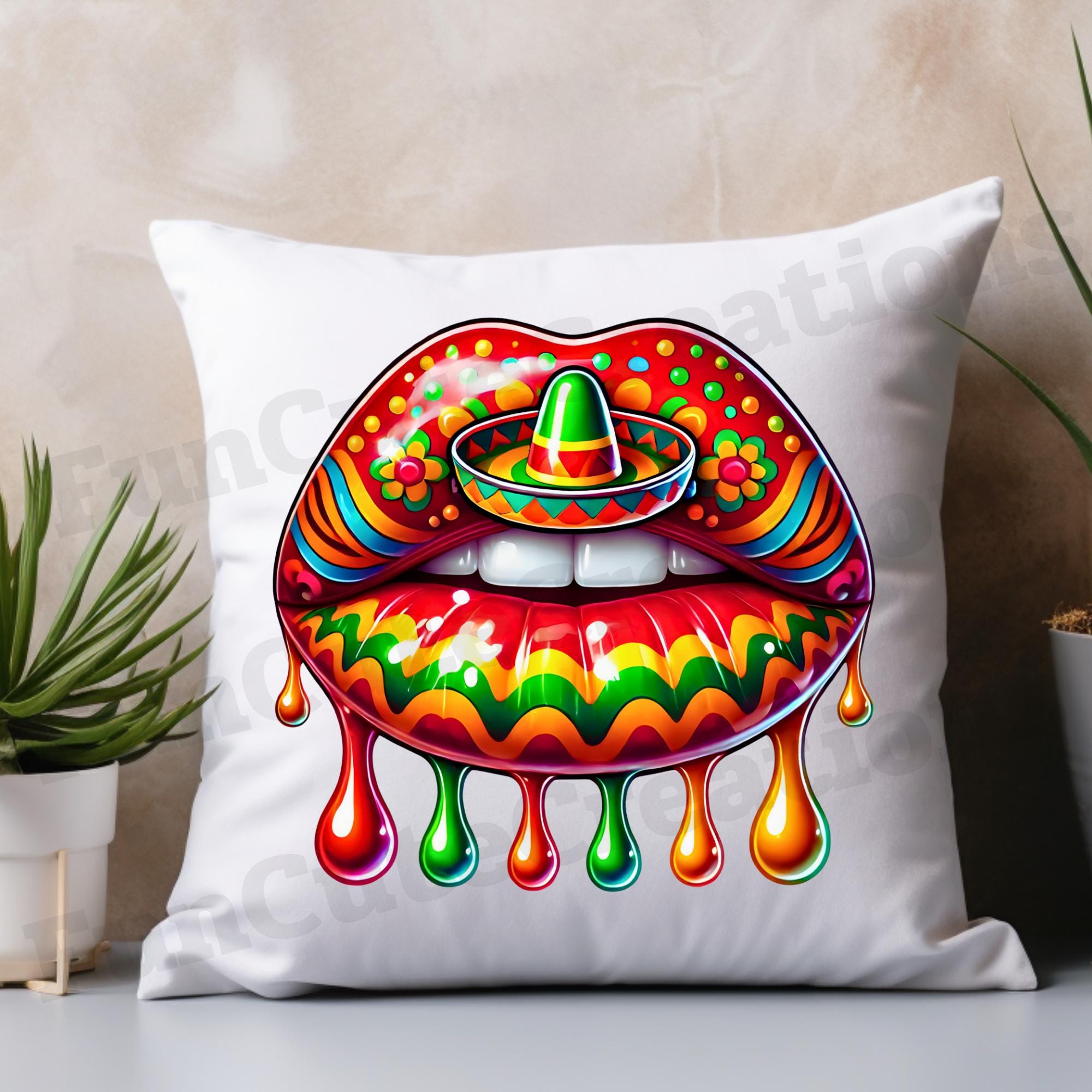 Cinco De Mayo Dripping Lips PNG, Fiesta Lips PNG, Mexican Lips PNG ...