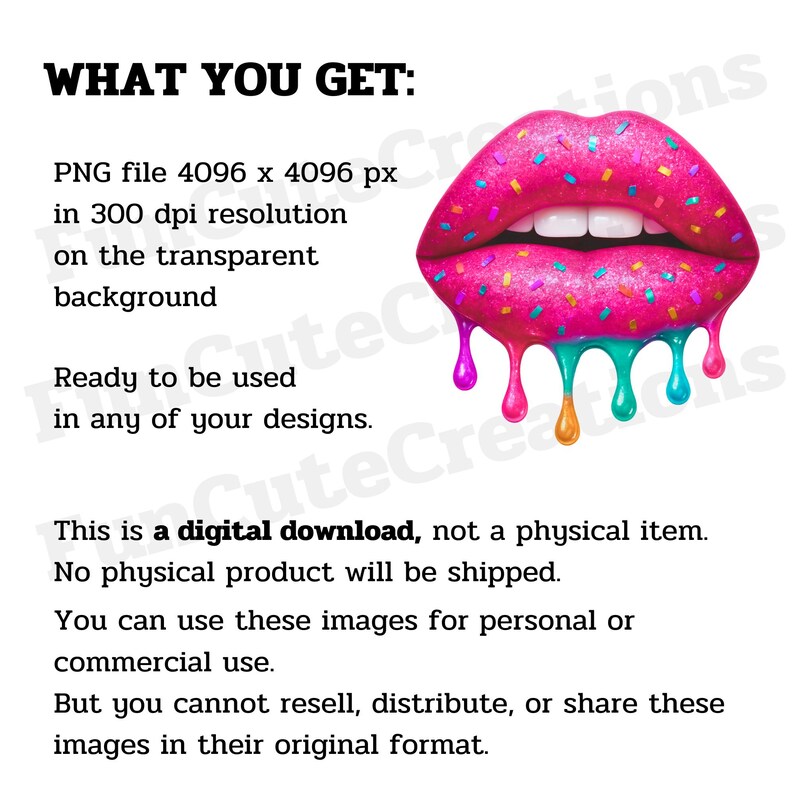 Confetti Dripping Lips PNG, Party Girl Lips PNG, Birthday Lips Clipart ...