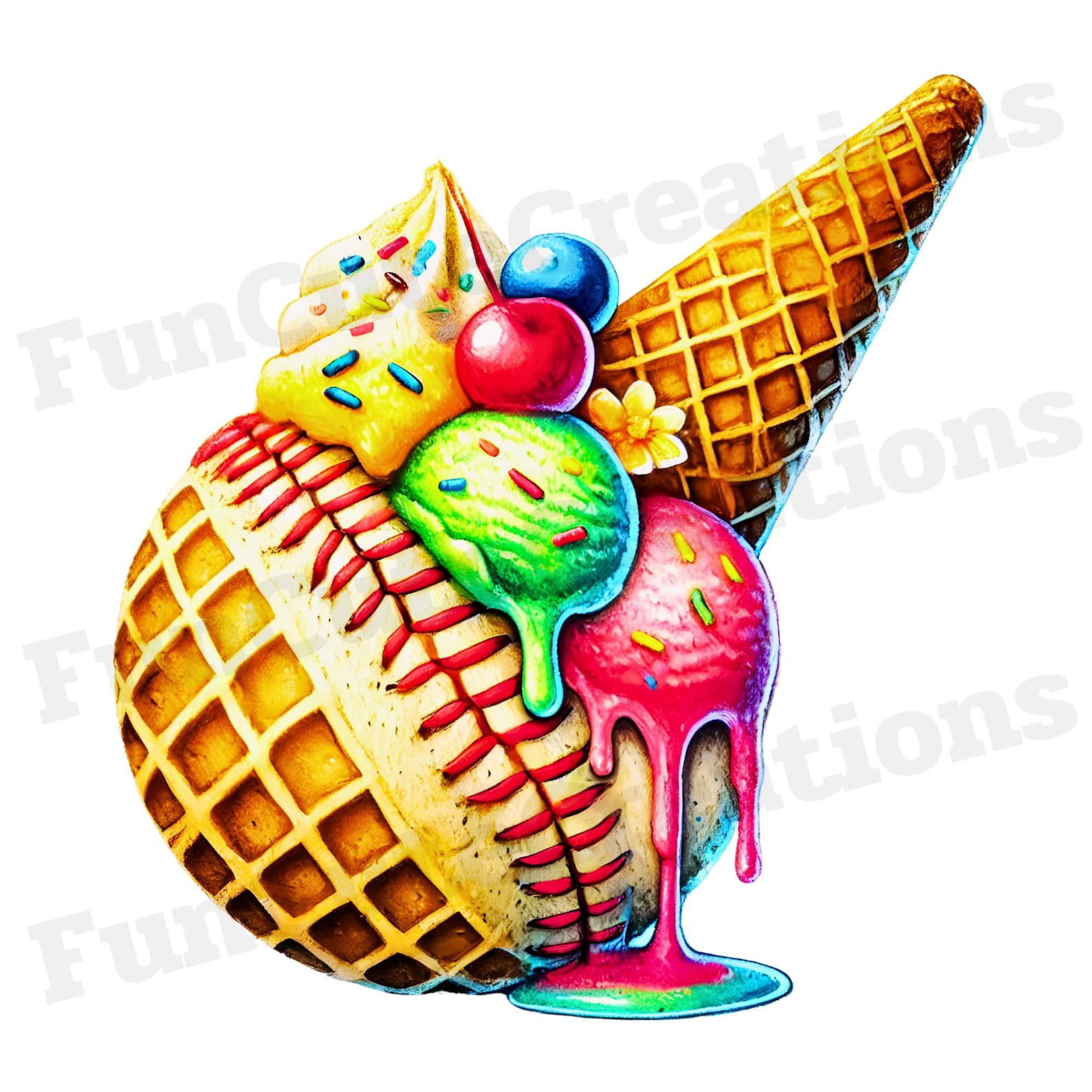 Baseball Ice Cream Drip PNG, Baseball Clipart, Game Day Baseball ...