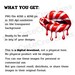 Candy Cane Dripping Lips PNG, Christmas Dripping Lips, Peppermint Lips ...