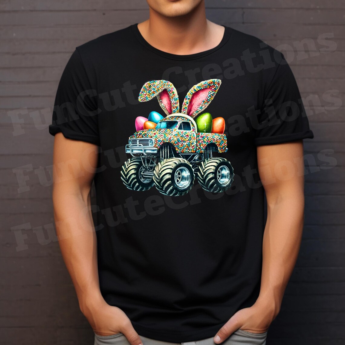 Easter Monster Truck PNG, Egg Crusher Easter, Easter Bunny Truck PNG ...