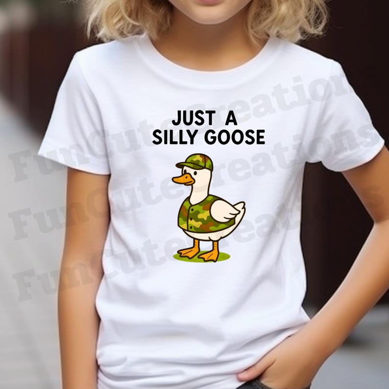 Camo Silly Goose PNG, Hunting Goose PNG, Just a Silly Goose PNG, Funny ...