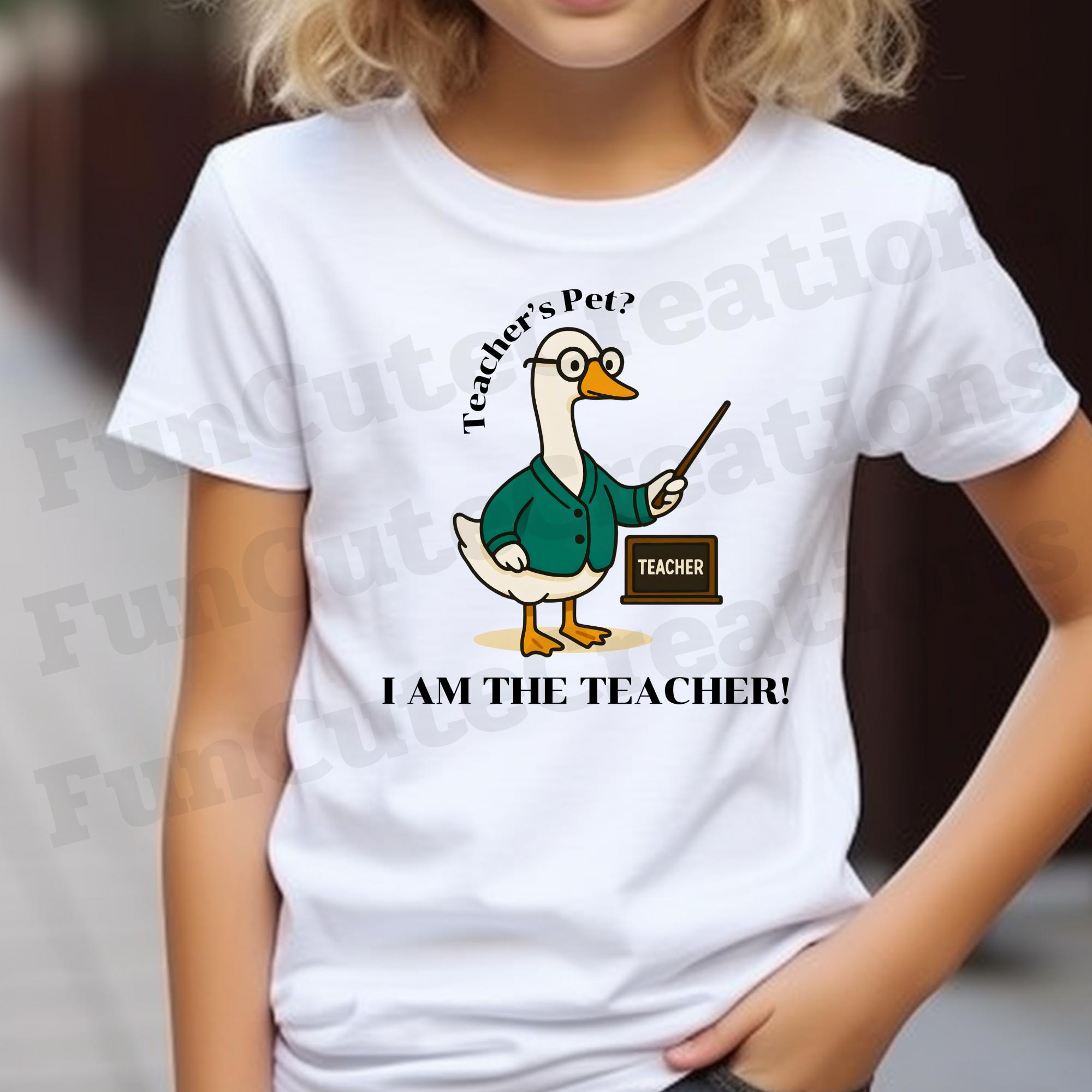 Teacher Goose PNG, Back to School Goose PNG, Funny Goose Teacher ...
