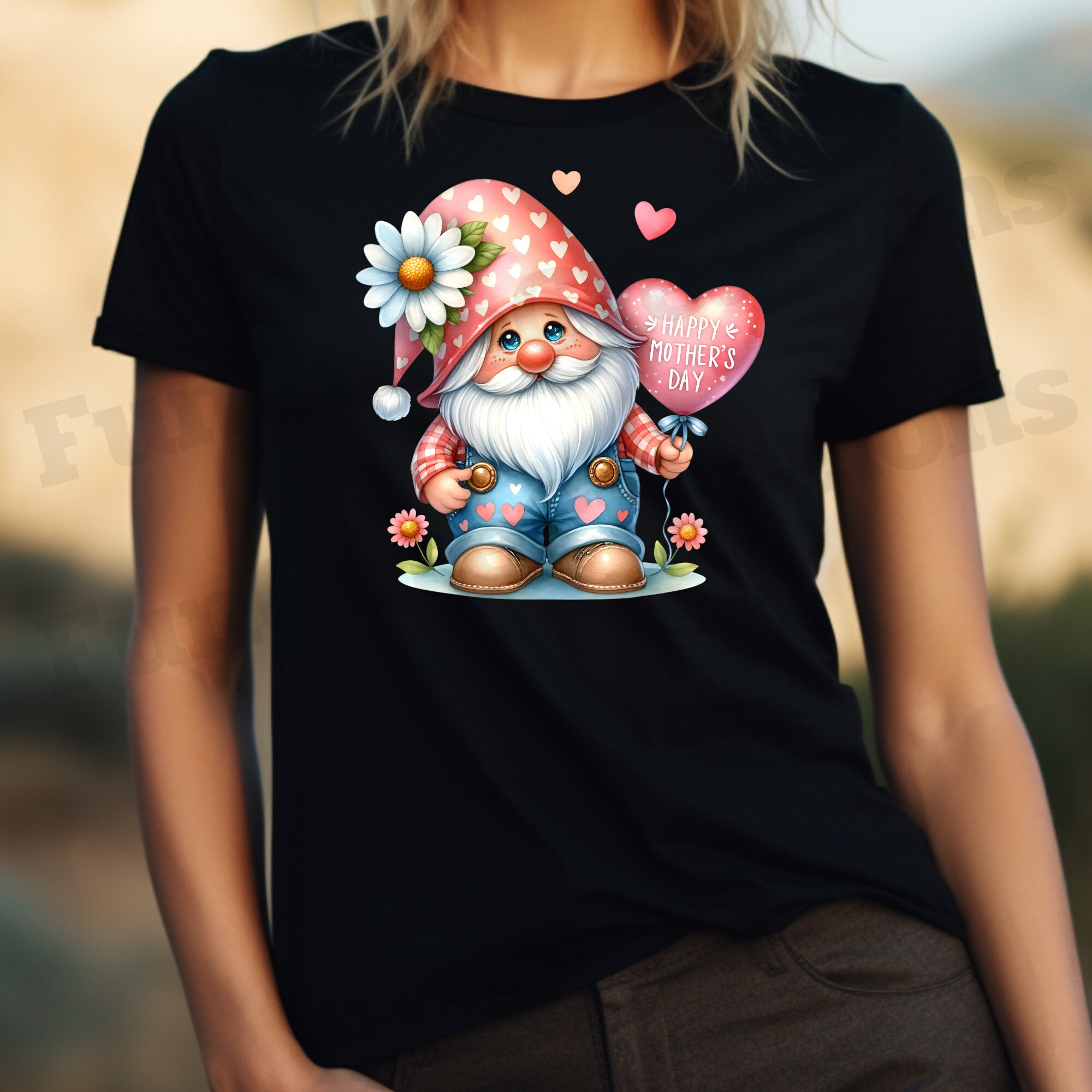 Mother's Day Gnome Watercolor Clipart Bundle, Mother's Day Clipart ...