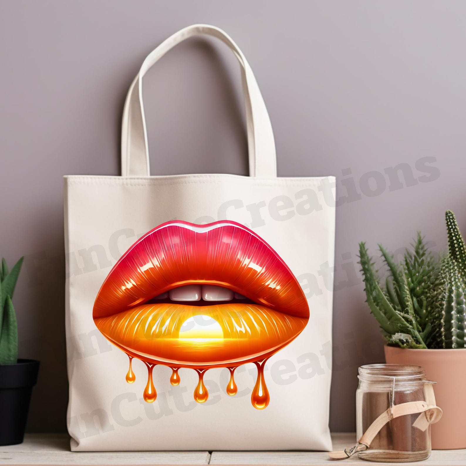 Dripping Lips With Rising Sun PNG, Rising Sun Lips Clipart, Nature Lips ...