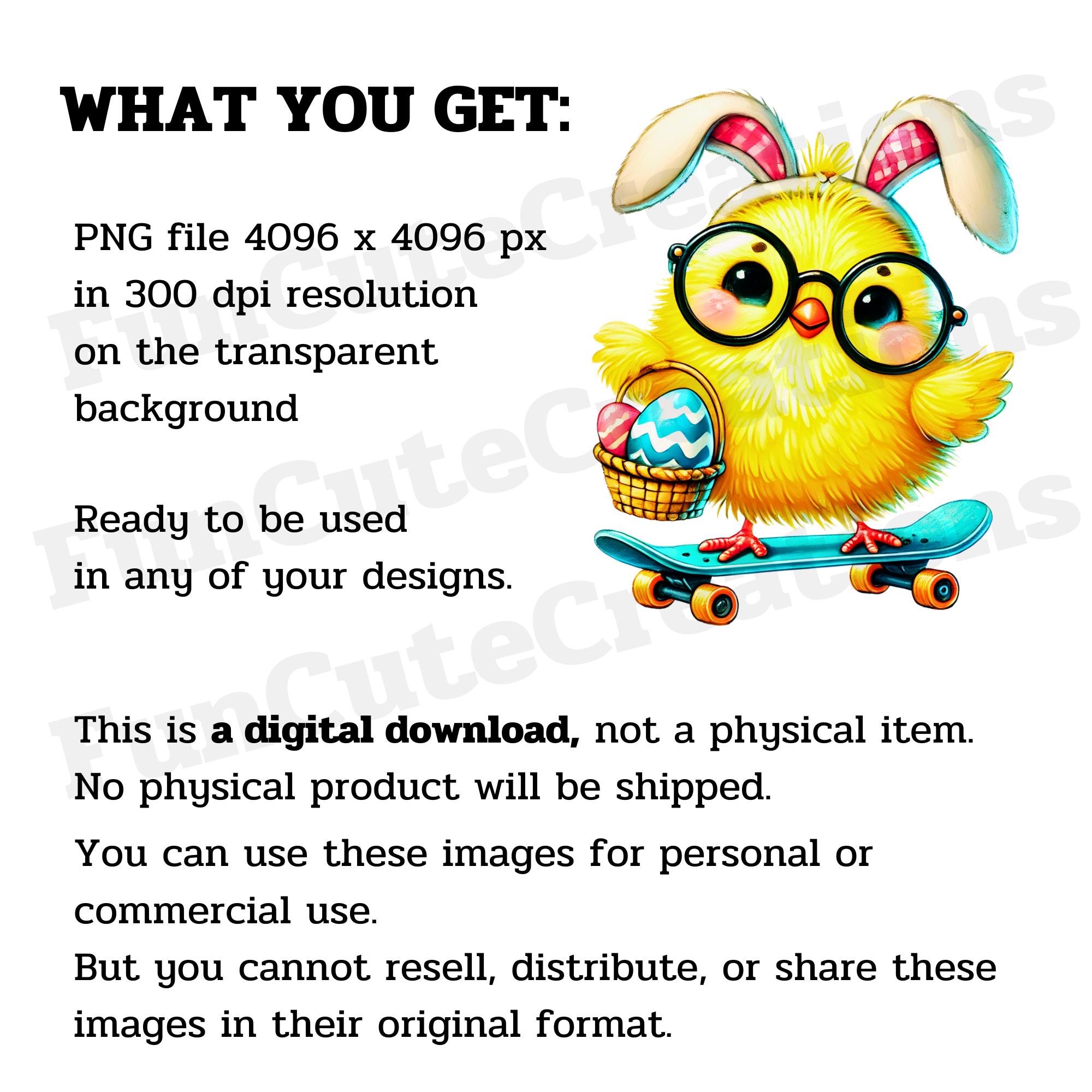 Quirky Easter Chick PNG, Funny Chick PNG, Cute Chick PNG, Easter Chick ...