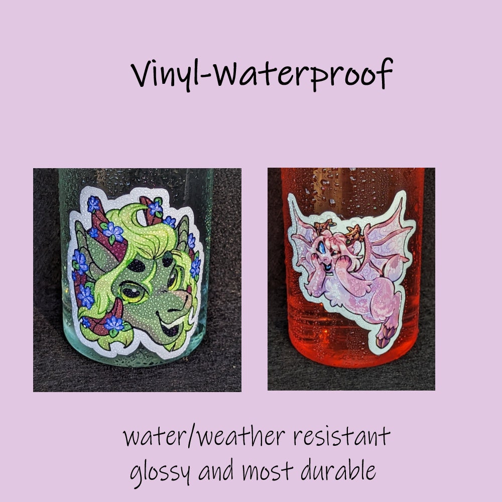 Custom Stickers - Cute Cheap Paper and Vinyl Furry Stickers for ...