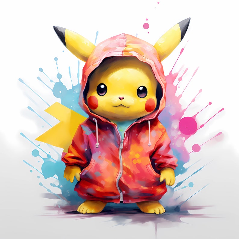 Pikachu Clipart, Pikachu PNG, Pikachu Clip Art, Instant Download - Etsy