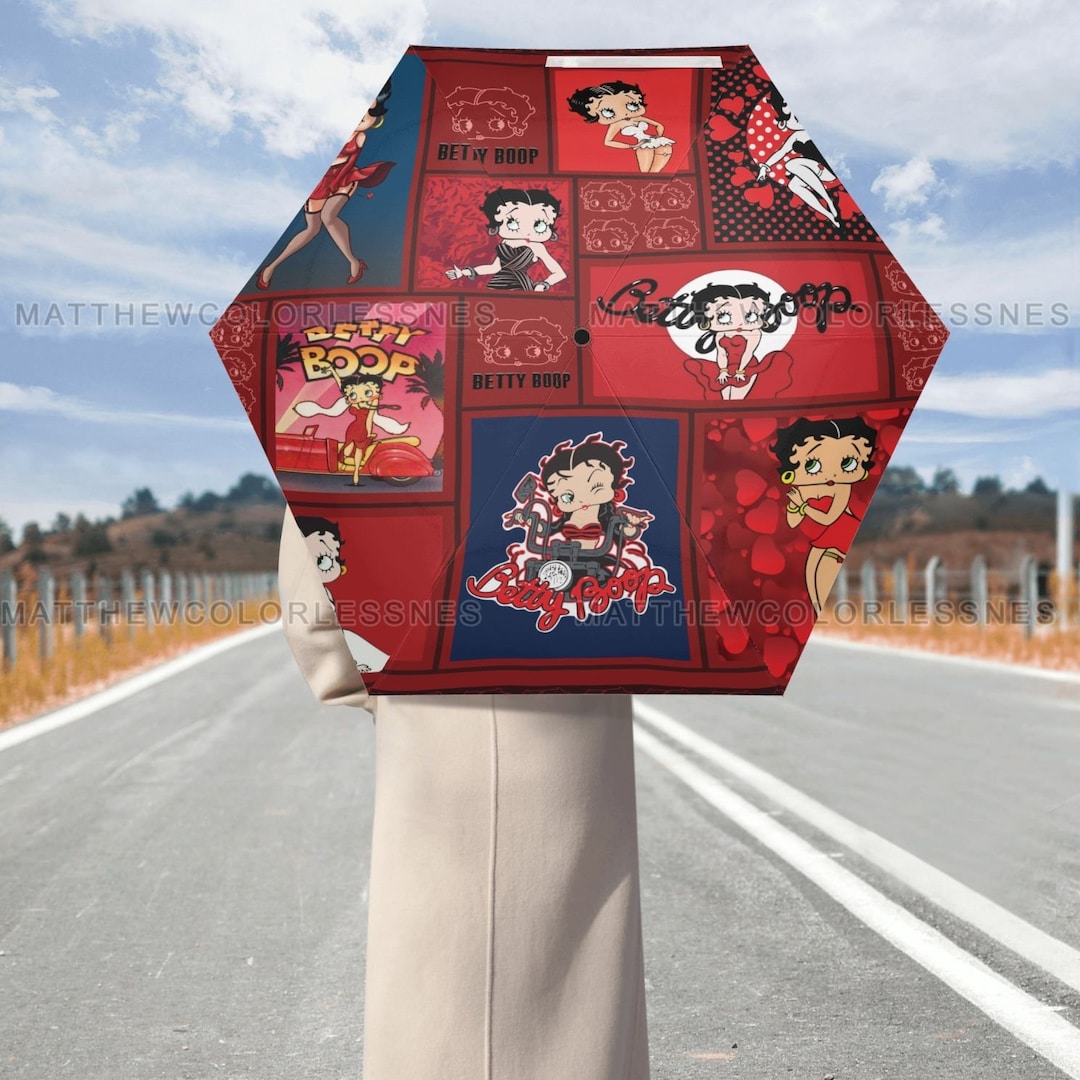 Betty Boop Umbrella, Betty Boop Custom Umbrella, Personalized Umbrella ...
