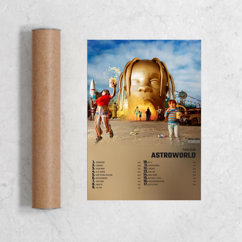 Travis Scott Astroworld Album Cover Poster Print Wall Art - Etsy