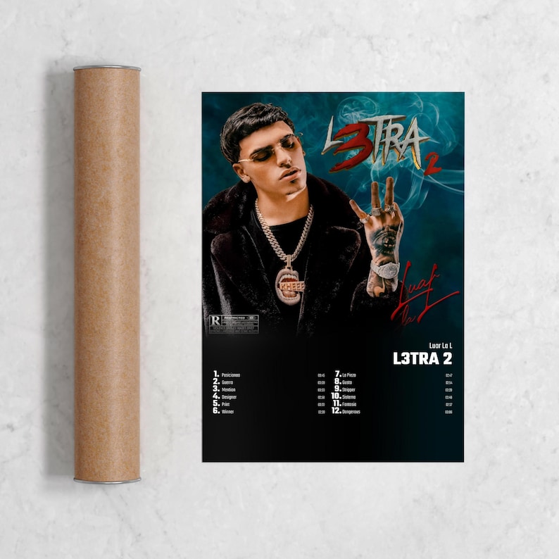Luar La L L3tra 2 Album Cover Poster Print Wall Art Luar La - Etsy