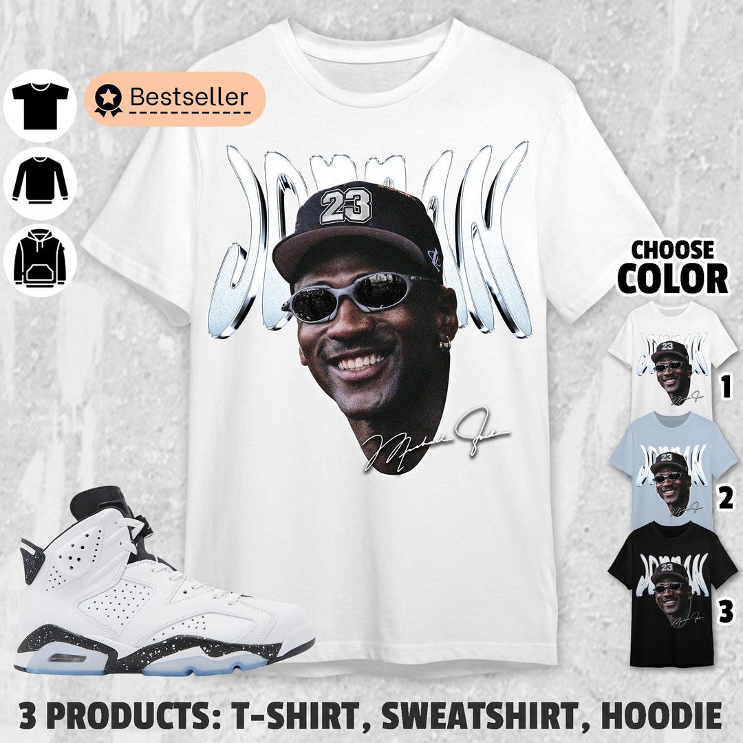 AJ 6 Reverse Oreo Unisex T-shirt, Sweatshirt, Hoodie, MJ Head Tees ...