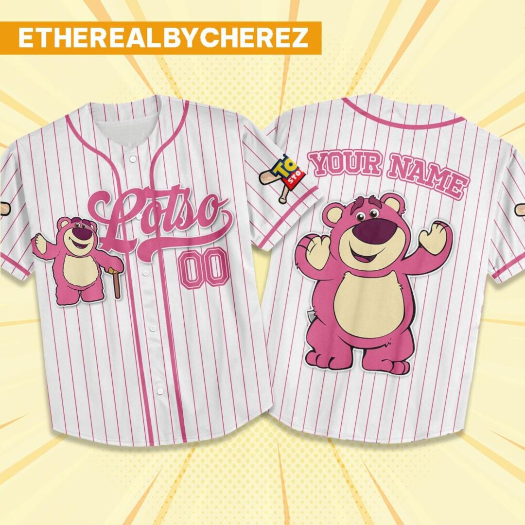 Custom Disney Toy Story Lotso Baseball, Custom Kids, Adult Disney ...