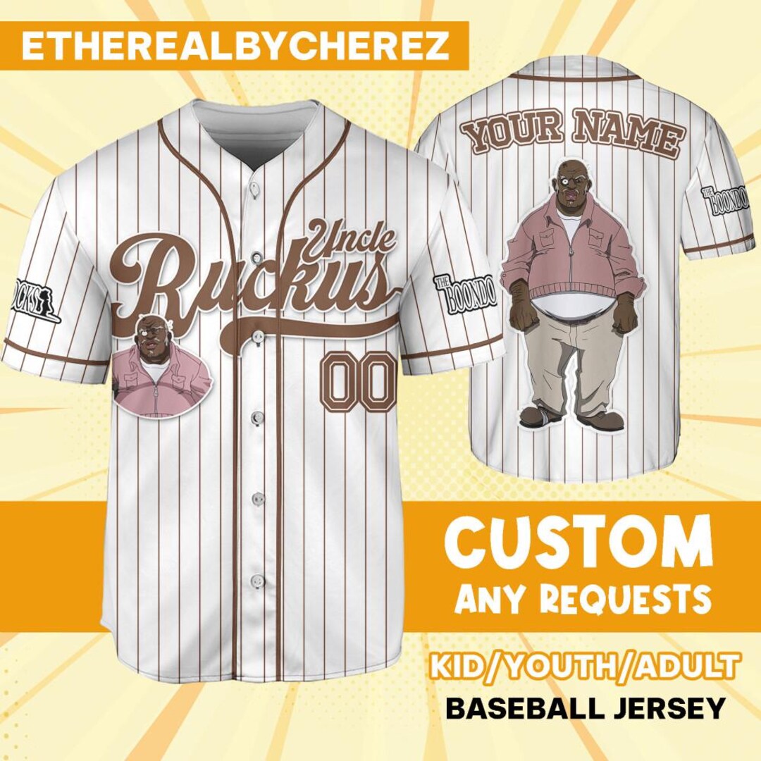 Custom Cartoon Boondocks Uncle Ruckus Baseball, Cartoon Team Outfit - Etsy