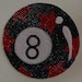 Star 8 Ball 10x10in, Rhinestone Art - Etsy
