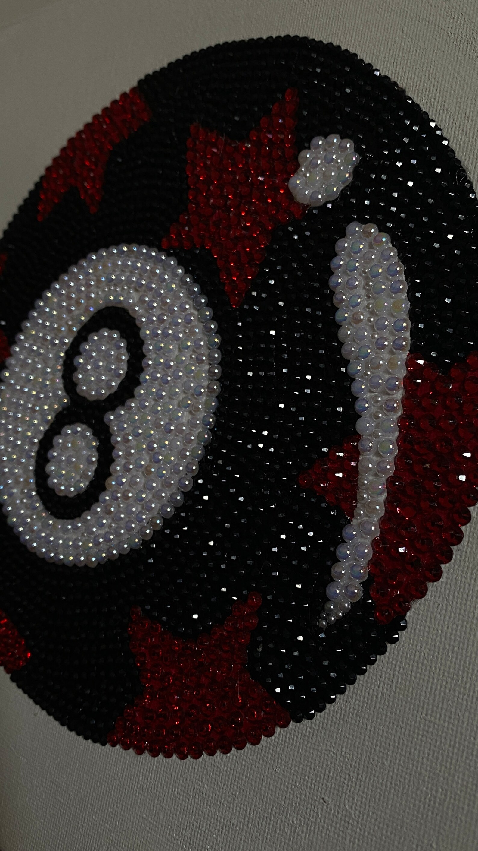 Star 8 Ball 10x10in, Rhinestone Art - Etsy