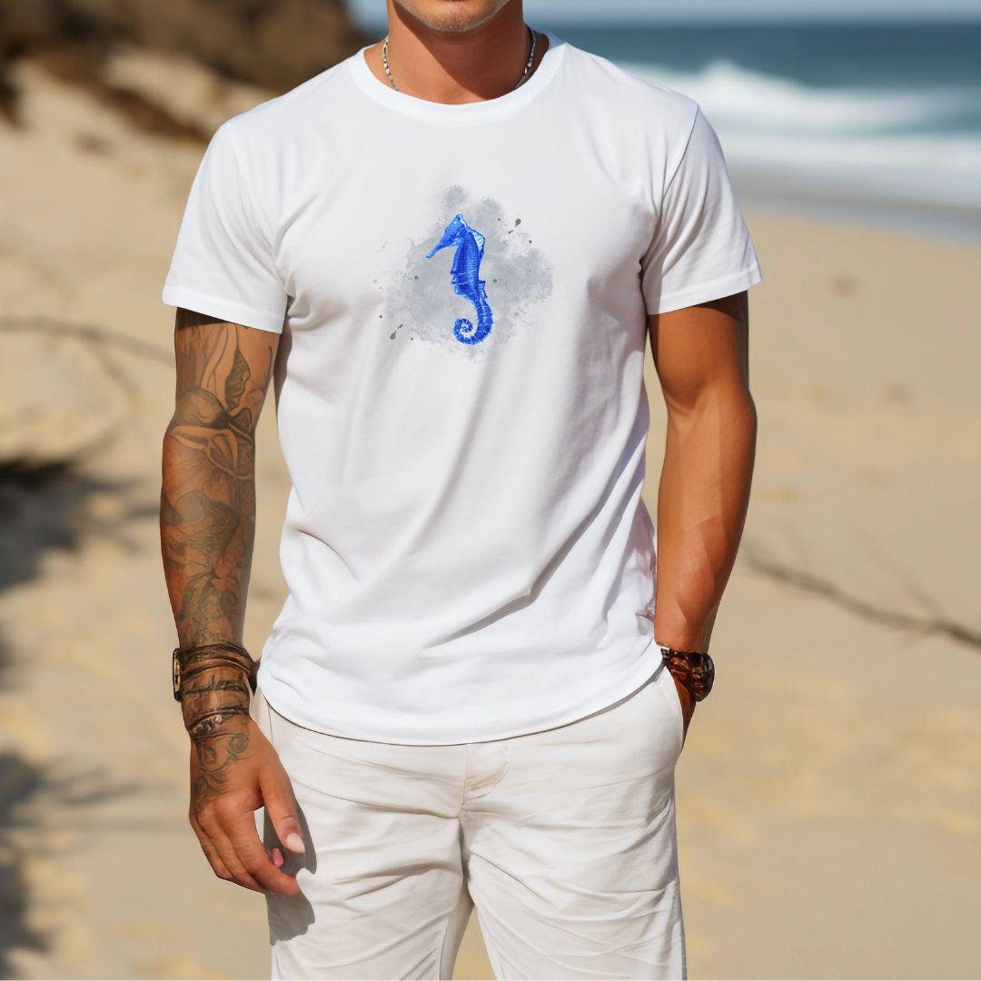 Maritime T-shirt Summer Shirt Summer Clothing Watercolor Art Gift for ...
