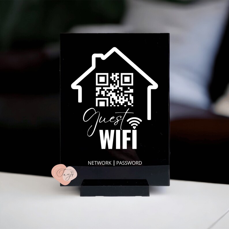Guest Wifi Sign I Wifi Password Sign Printable I Editable Free Wifi ...