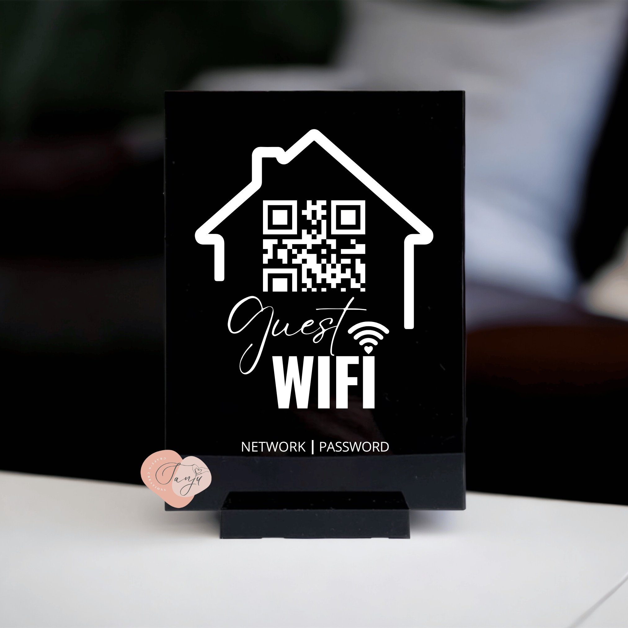Guest Wifi Sign I Wifi Password Sign Printable I Editable Free Wifi ...