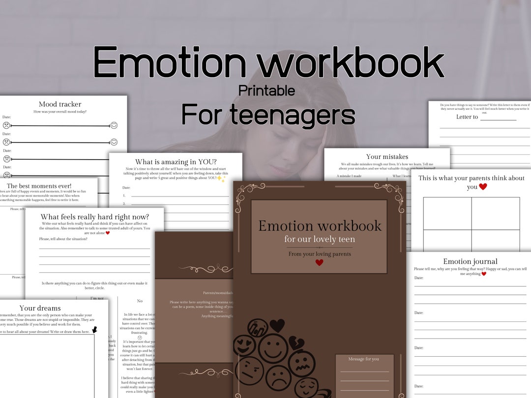 Teenagers Workbook Emotion Workbook Teen Wellness Teenagers Coping ...