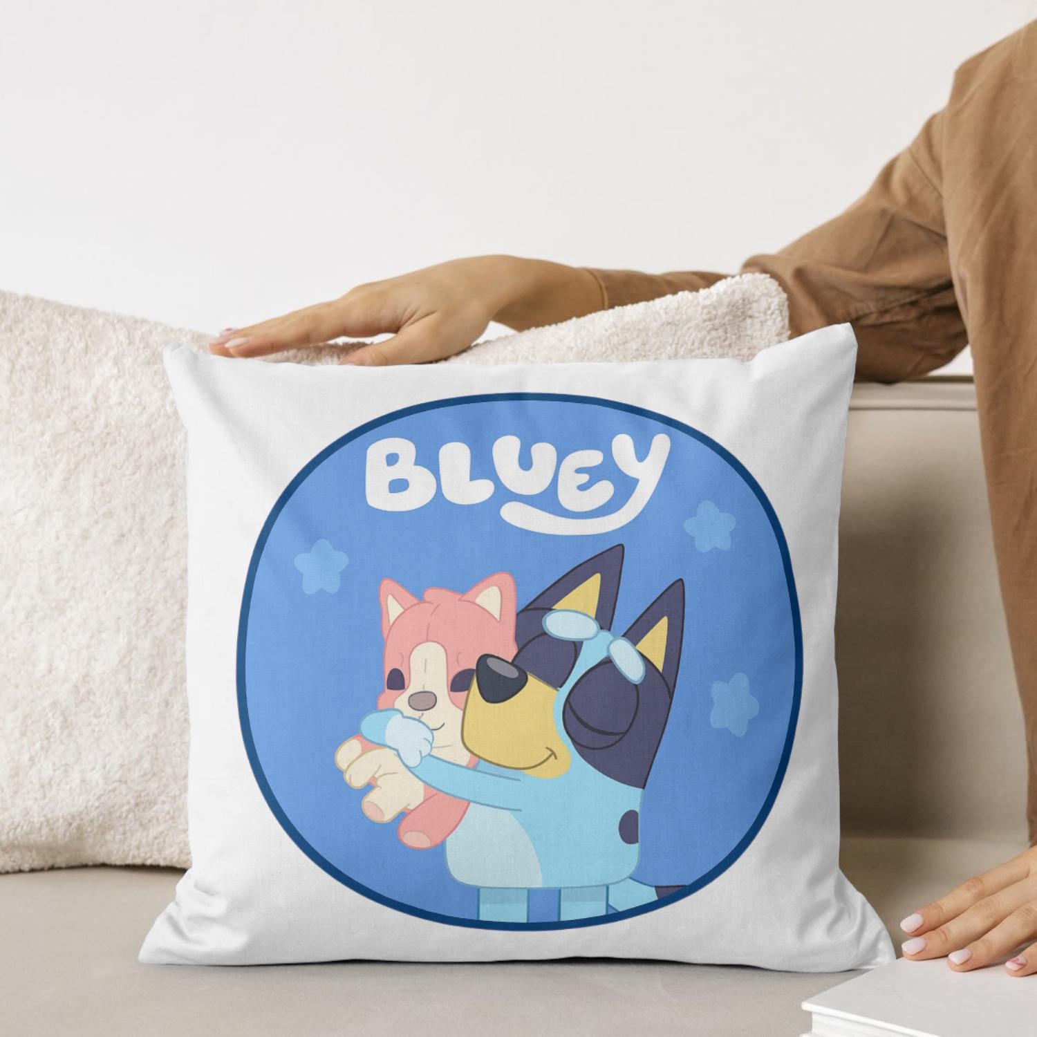 Bluey Design PNG Download Round Shape Transparent Background | Instant ...