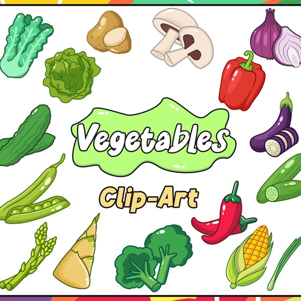 Vegetable Clip Art - Etsy