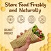 Eco-friendly Reusable Beeswax Food Wraps -organic Cotton, Natural ...